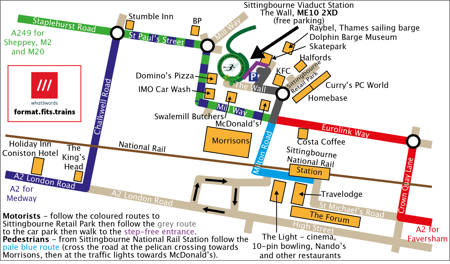 The Sittingbourne & Kemsley Light Railway - » How to find us